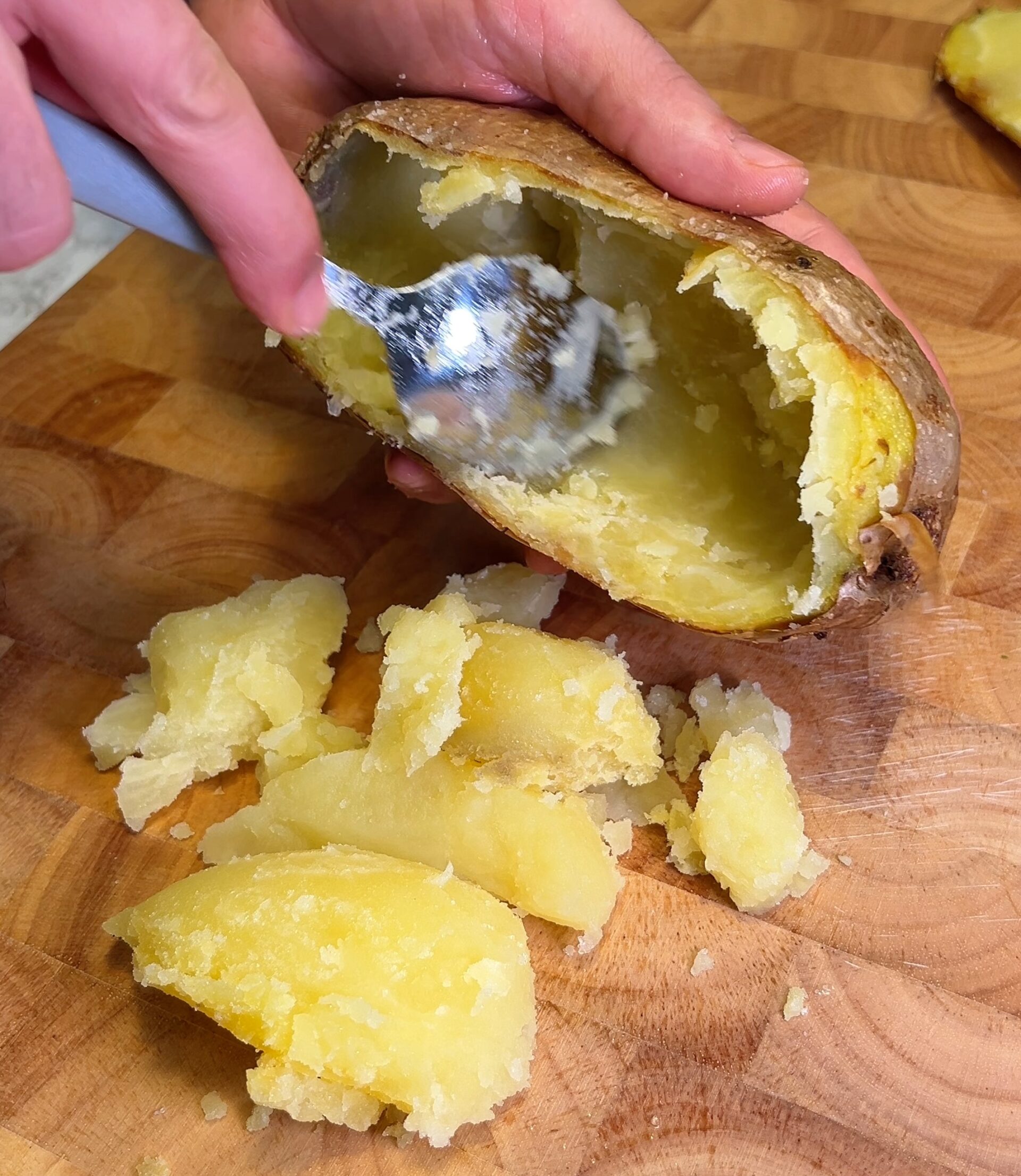 Vegan Double Baked Potatoes - Creamy & Crispy