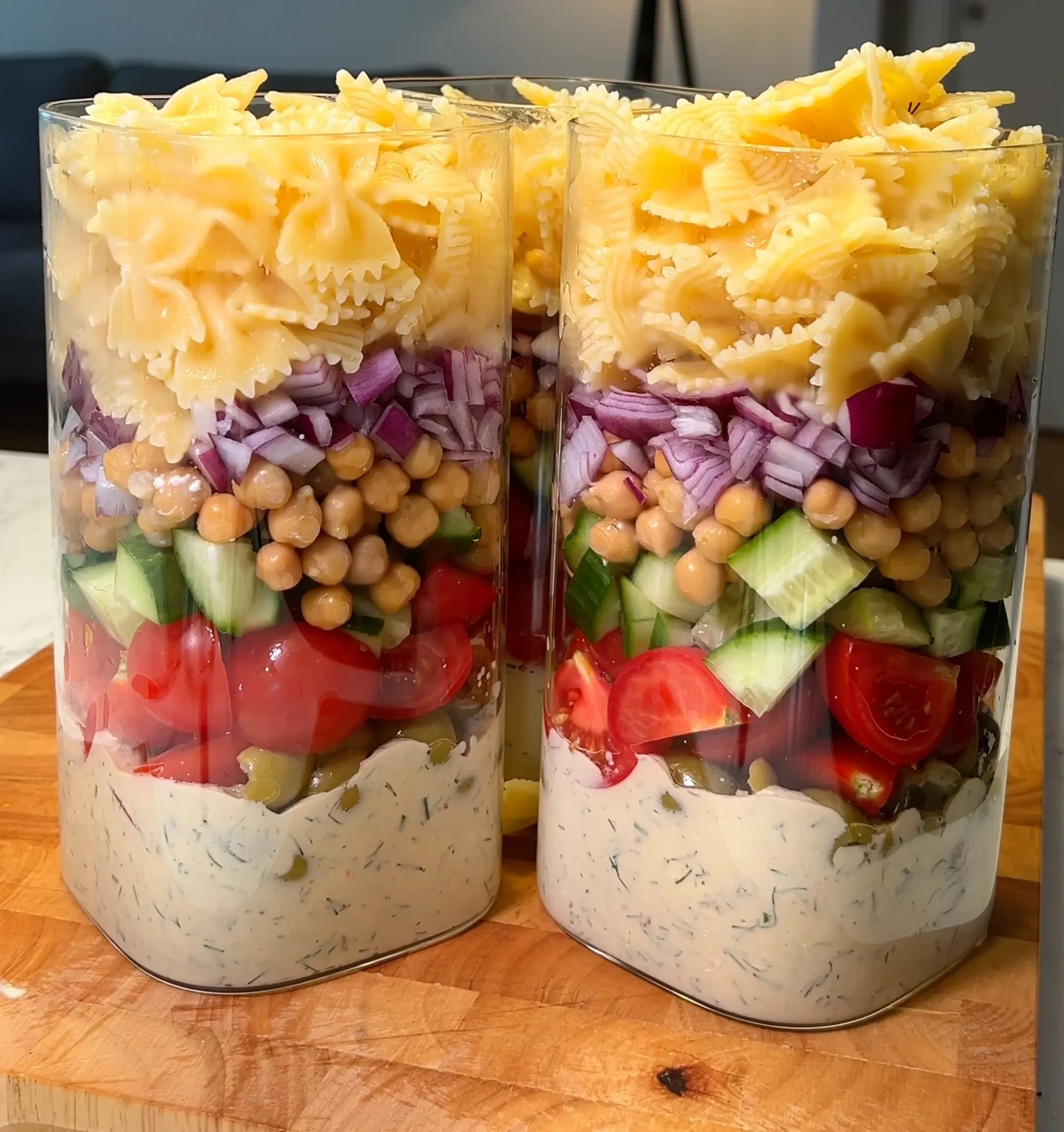 Pasta Salad With Creamy Feta Sauce – Meal Prep Made Easy